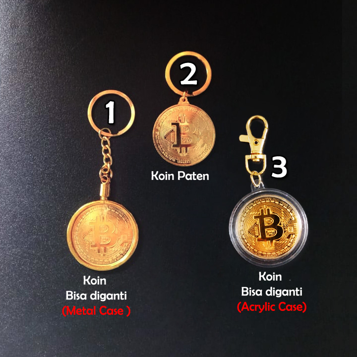 Jual Bitcoin Gold Keychain Gantungan Kunci | Shopee Indonesia