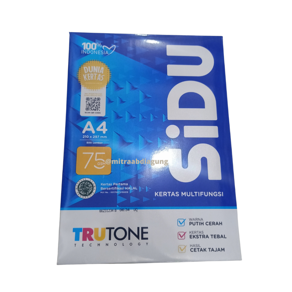 Jual Kertas Hvs Sidu A4 75 Gr Rim Shopee Indonesia