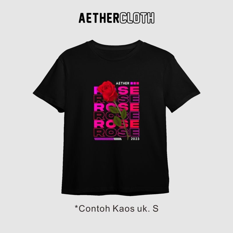 Jual ROSE STREETWEAR - SABLON KAOS KUSTOM COTTON COMBED 30S | Shopee ...