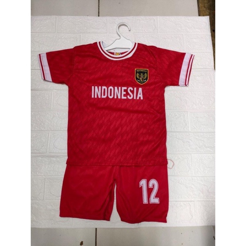 Jual setelan baju jersey anak timnas indonesia kids | Shopee Indonesia