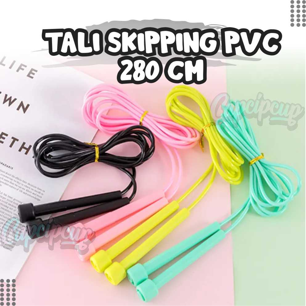 Jual Tali Skipping Pvc 2.8 MeterJump Rope Lompat Tali 280cm Speed Rope ...