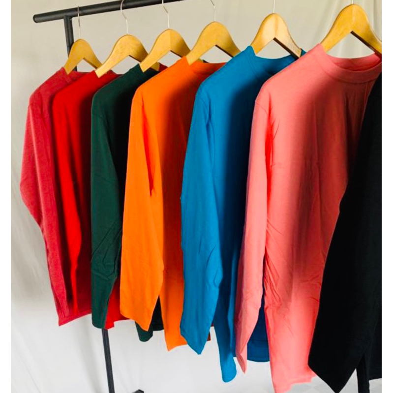 Jual KAOS POLOS COTTON COMBED 24 S PANJANG CEWEK COWOK | Shopee Indonesia