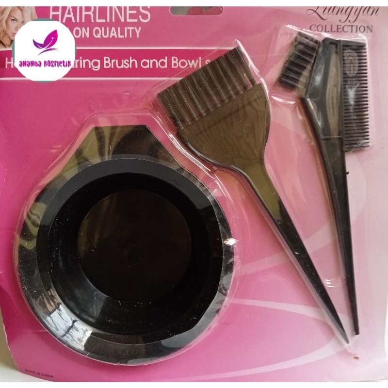 Jual SET SISIR SEMIR DAN MANGKOK SEMIR / HAIR COLOURING BRUSH AND BOWL ...