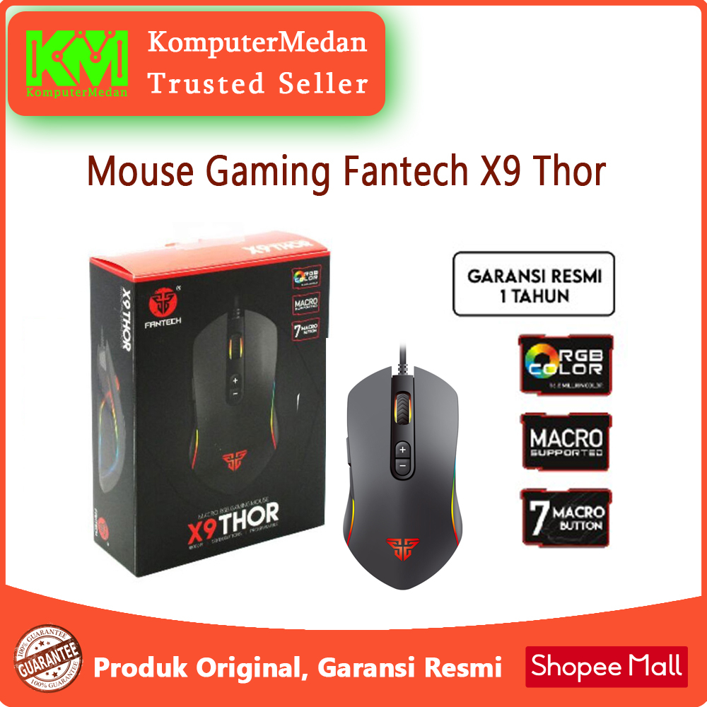 Jual Fantech THOR X9 Mouse Gaming Macro | Shopee Indonesia