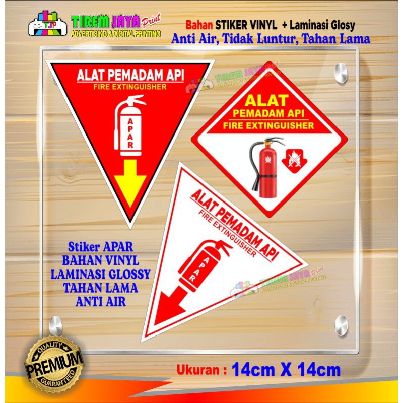 Jual Stiker Sign Apar/stiker Label/stiker vinyl Apar | Shopee Indonesia