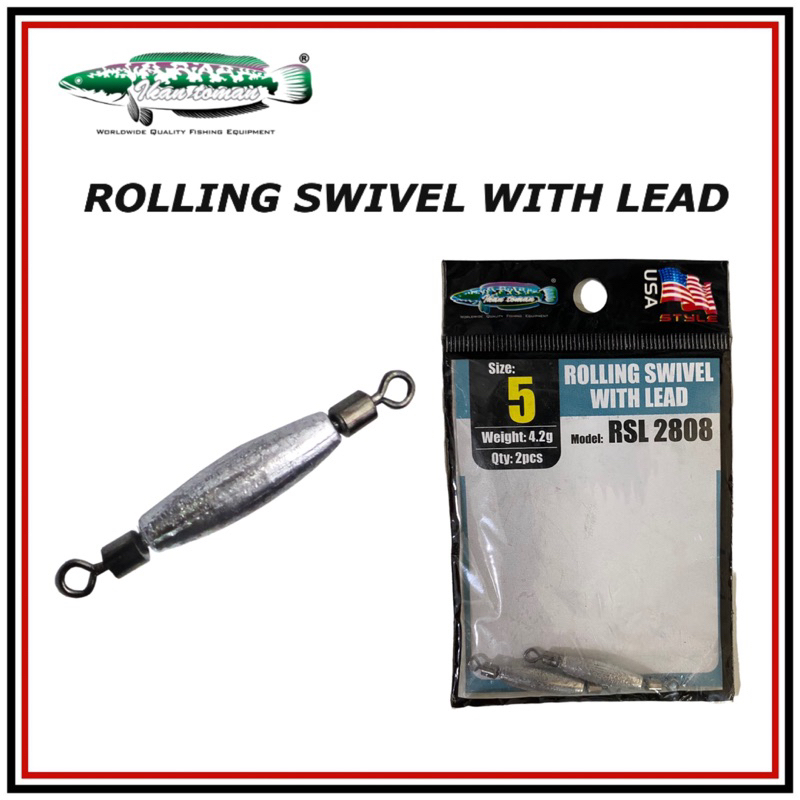 Jual [2pcs] Ikan toman Carolina Rig Swivel dengan timah RSL2808 ...