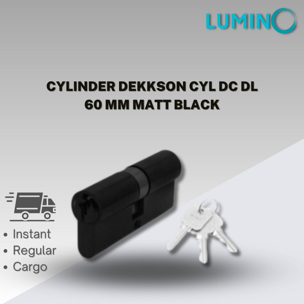 Jual Cylinder Dekkson CYL DC DL 60MM Matt Black / Kunci Silinder Aluminium | Shopee Indonesia