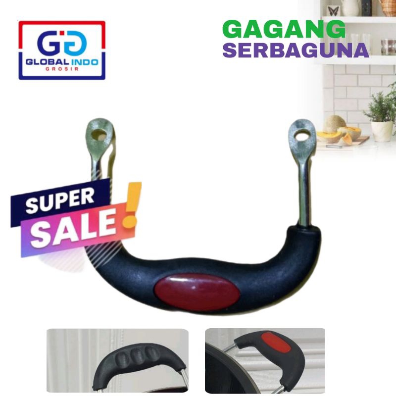 Jual [ORI]Gagang wajan enamel + baut/Gagang wajan siap pasang/Pegangan ...