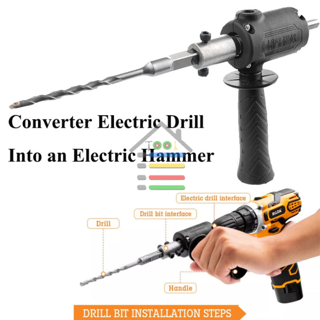 Jual Electric Drill To Electric Hammer Converter Adapter Modified ...