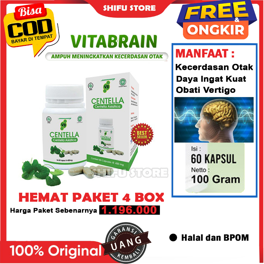 Jual Suplemen VitaBrain Centella | Vitamin Untuk Otak Terbaik (A PLUS ...
