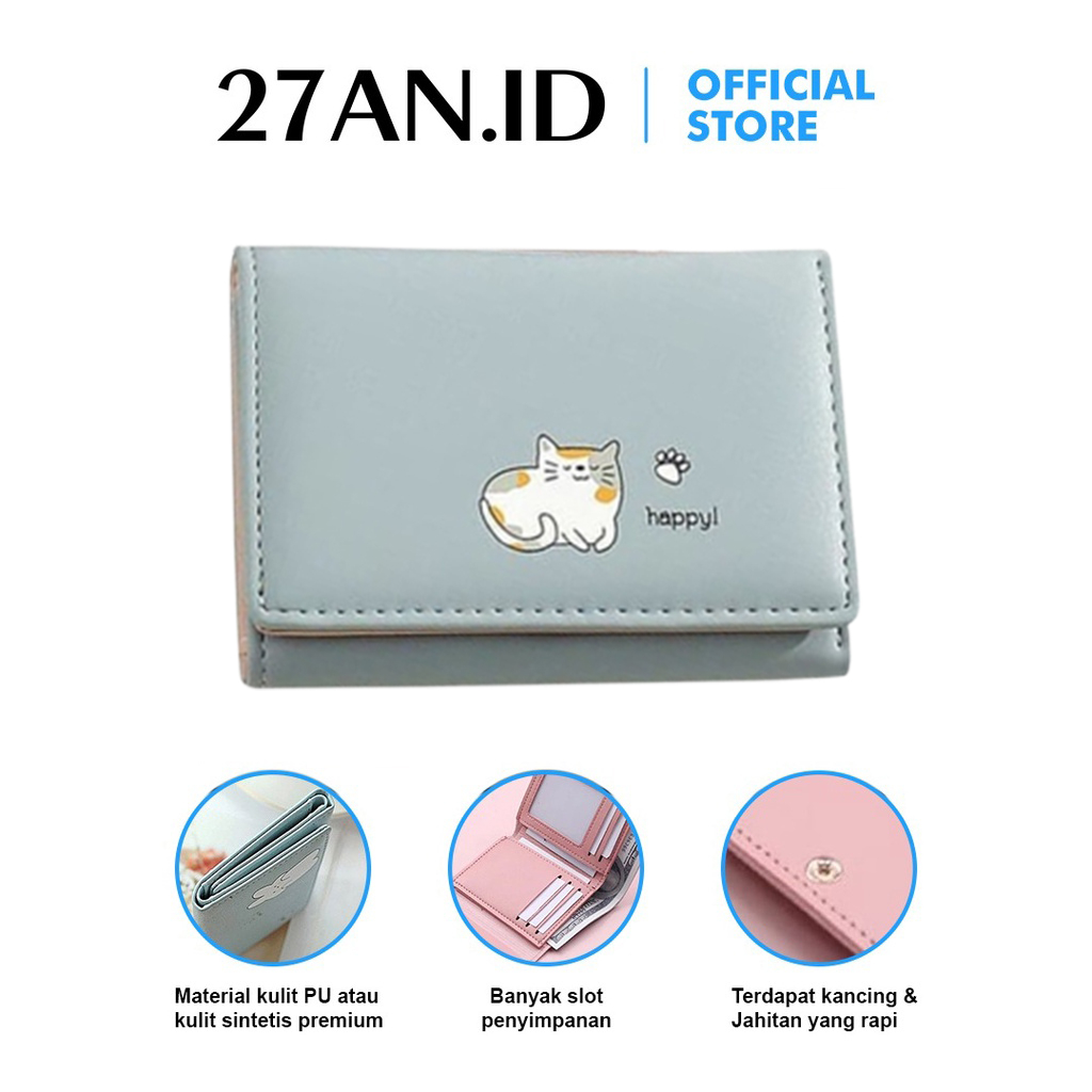 Jual ( 27AN.ID ) Dompet Lipat Mini Wanita A69 Dompet uang kertas Motif ...