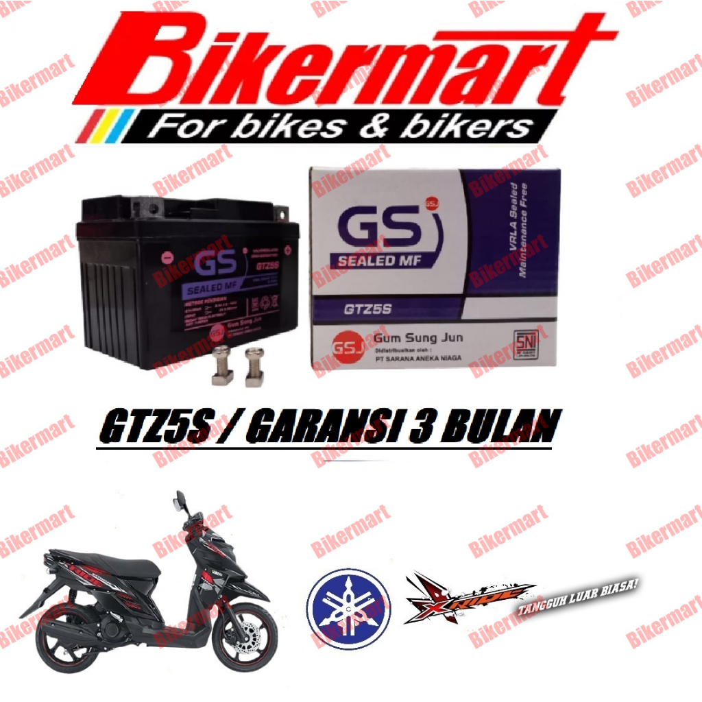 Jual Aki Motor Yamaha X Ride GTZ5S Accu Kering MF | Shopee Indonesia