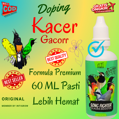 Jual Doping Kacer / Vitamin Burung Kacer 60 mL / Vitamin Semua Burung ...