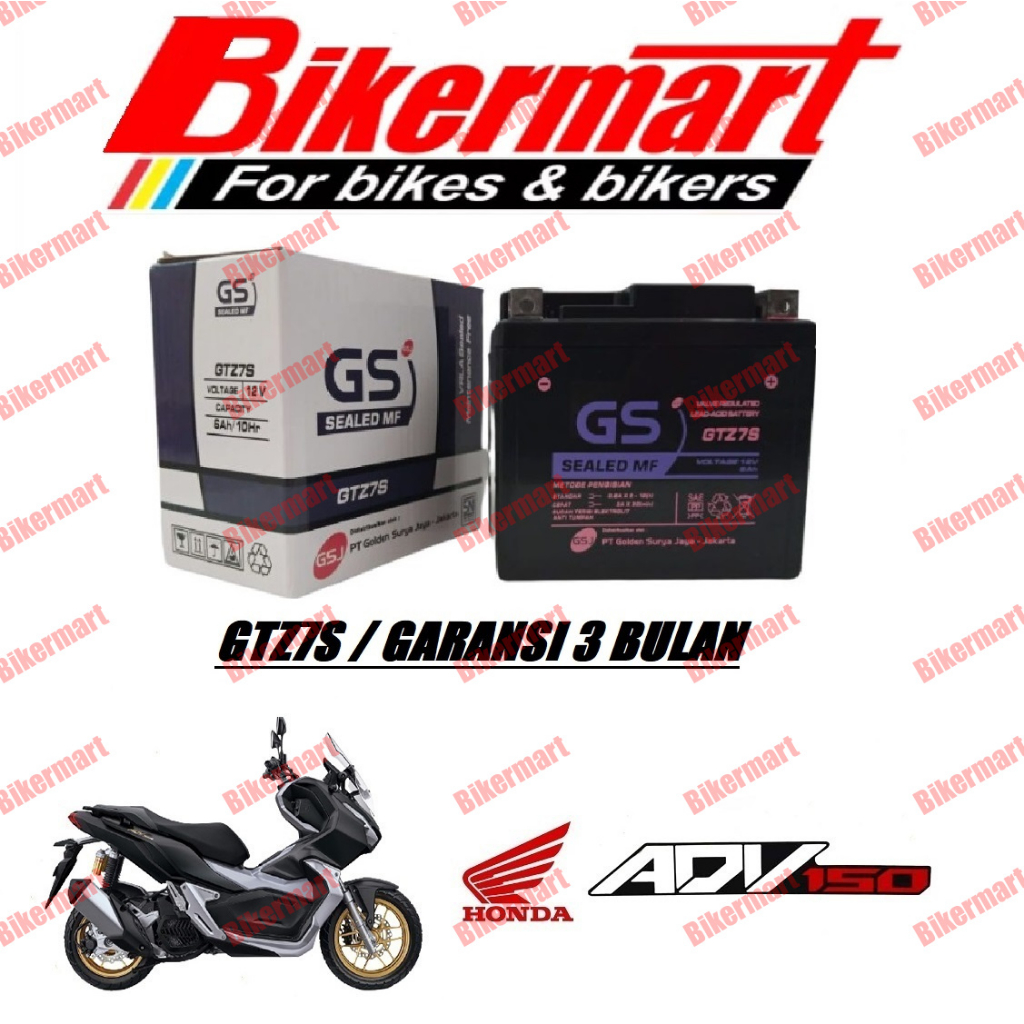 Jual Aki Motor Honda ADV 150 ADV 160 GTZ7S Accu Kering MF | Shopee Indonesia