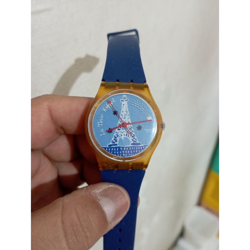 Jual Jam swatch limited edition tour eiffel paris | Shopee Indonesia