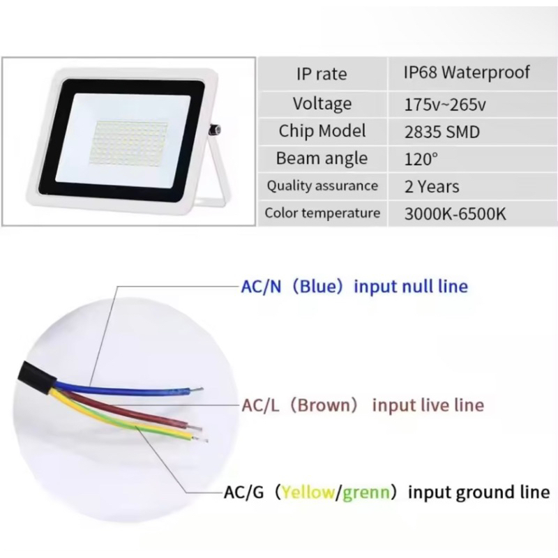 Jual LAMPU SOROT LED TEMBAK 30WATT IP66 OUTDOOR - 220Volt | Shopee Indonesia