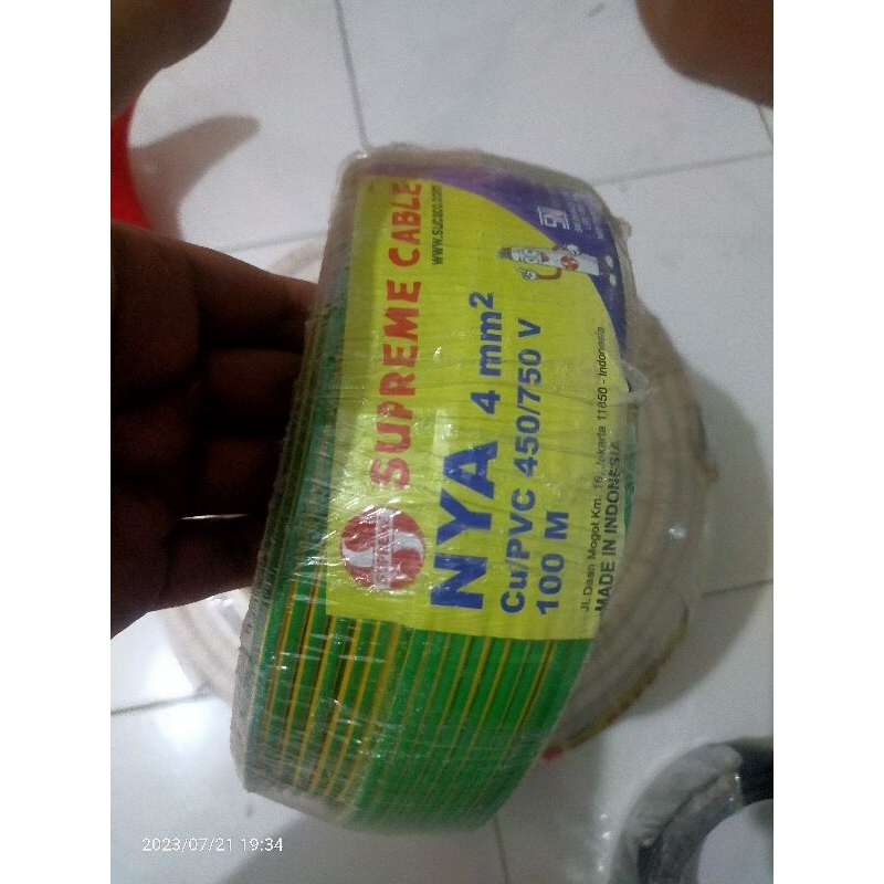 Jual Kabel NYA Supreme 4mm 100 Meter Engkel Grounding | Shopee Indonesia