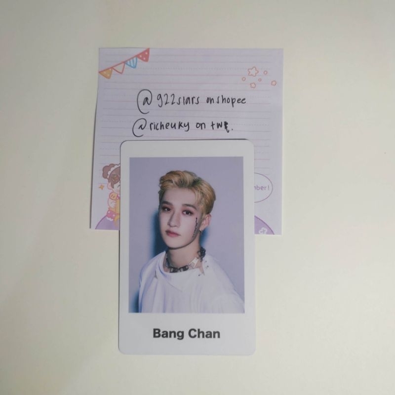 Jual photocard pc pola polaroid scars md japan jp bangchan stray kids ...