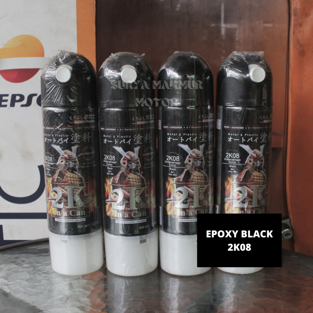 Jual Pilok/Pilox Samurai Paint 2K08 Undercarriage Epoxy Black Cat ...