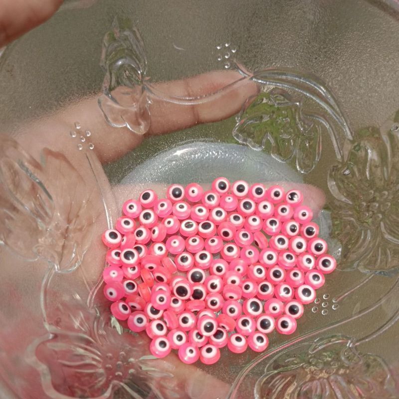 Jual 10pcs Manik mote Evil Eye | Mata iblis | Mata Setan 6mm | Shopee ...