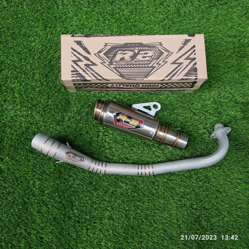 Jual Knalpot kompetisi race drag bike 130cc - 200cc Jupiter robot jupiter MX vega smash shogun ...