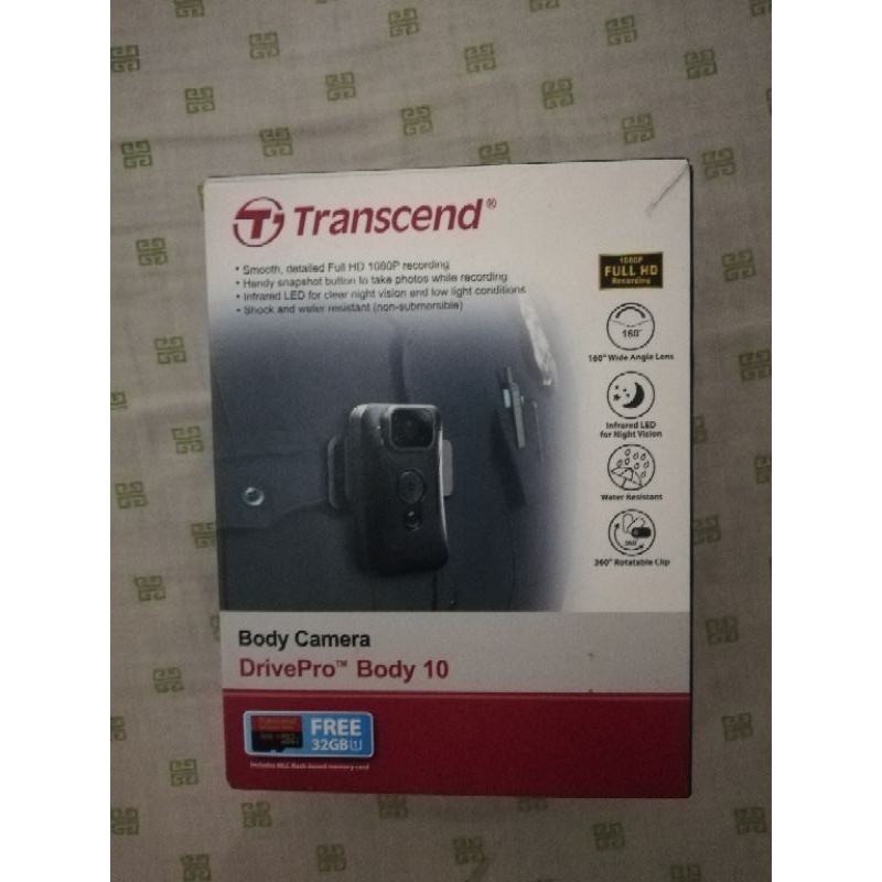 Jual Bodycam Transcend DrivePro Body 10 With 32Gb MicroSd | Shopee ...