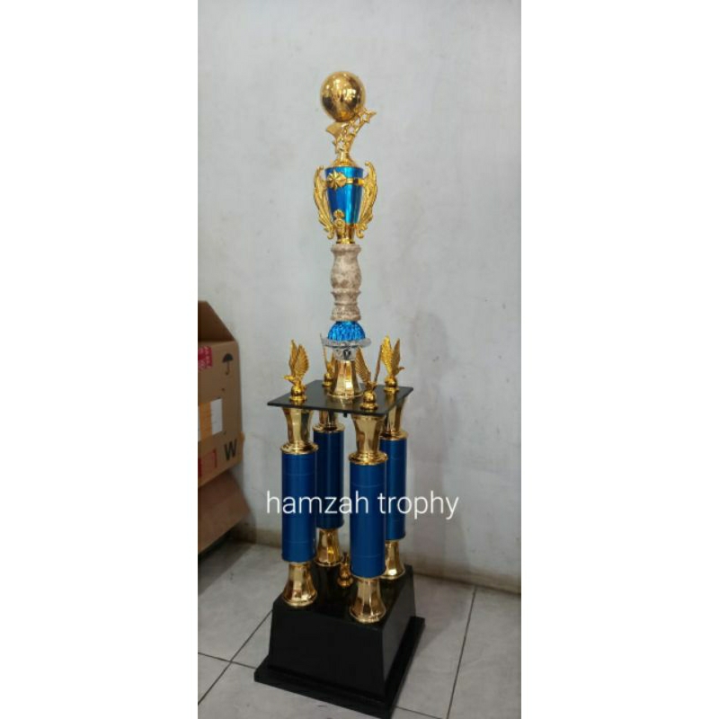 Jual trophy piala kaki 4 body tabung tinggi 1 meter | Shopee Indonesia