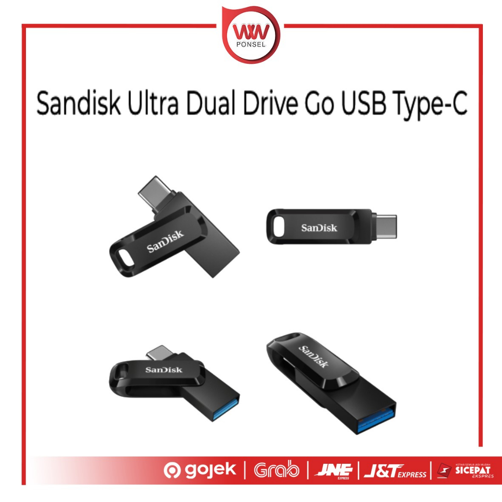 Jual SanDisk Ultra Dual Drive Go USB OTG Type C Flashdisk | Shopee ...