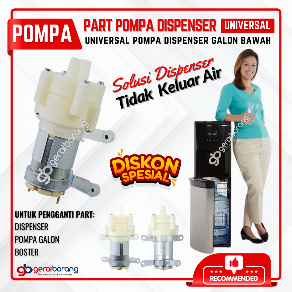 Jual Dinamo Pompa Dispenser Galon Bawah Spare Part Pompa Galon Pompa ...