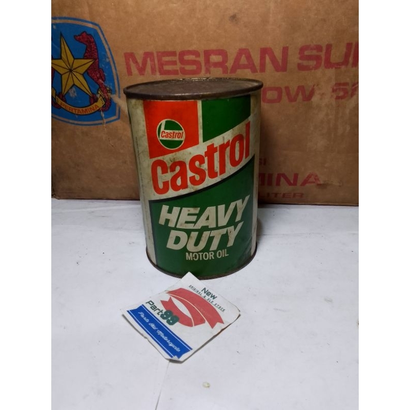 Jual oli oil kaleng lawas jadul castrol pajangan koleksi display ...