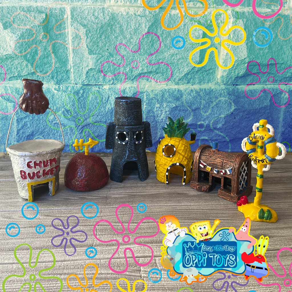 Jual (NEW) Mainan Spongebob Series - Mainan Hiasan Aquarium Rumah ...