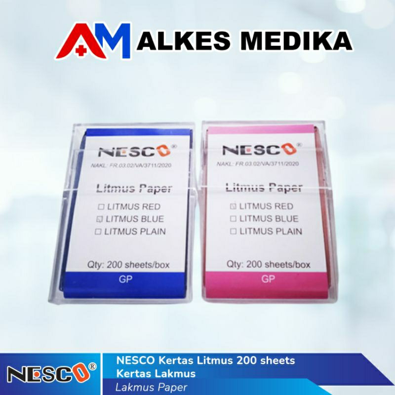 Jual KERTAS LAKMUS LITMUS MERAH-BIRU / PAPER LAKMUS LITMUS NESCO MERAH ...