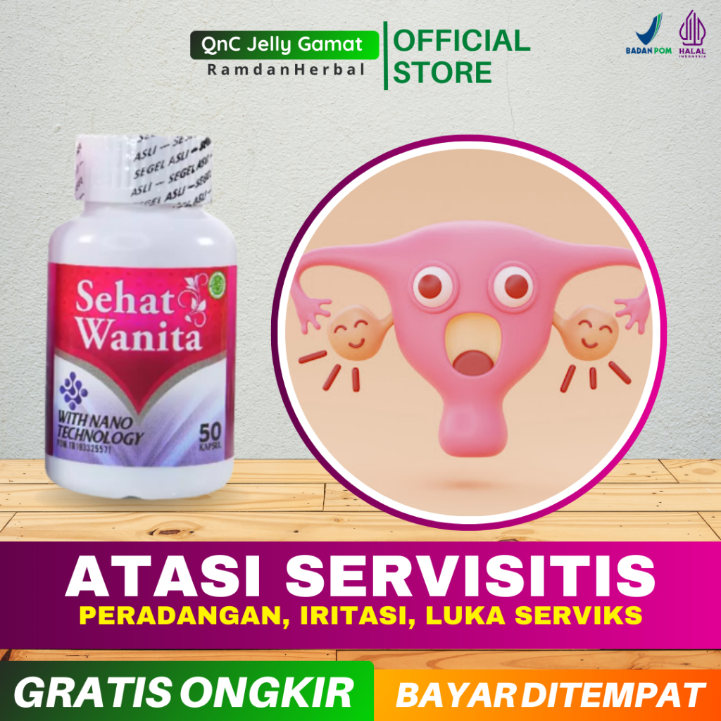 Jual Obat Servisitis Peradangan Iritasi Luka Serviks Leher Rahim ...