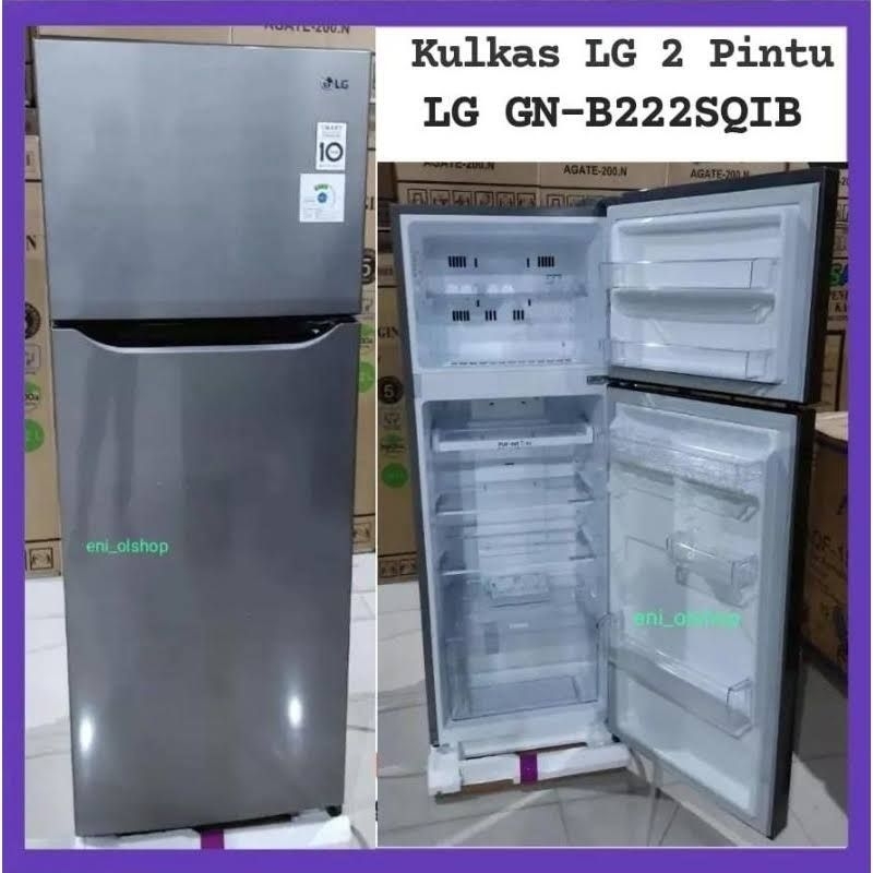 Jual LG GN-B222SQIB KULKAS 2 PINTU INVERTER LG GNB222SQIB GNB222 NEW | Shopee Indonesia