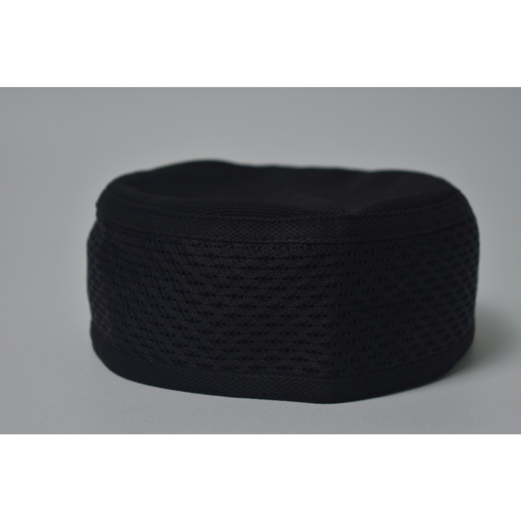 Jual peci kopiah taliban warna hitam polos motif jaring lubang kecil ...