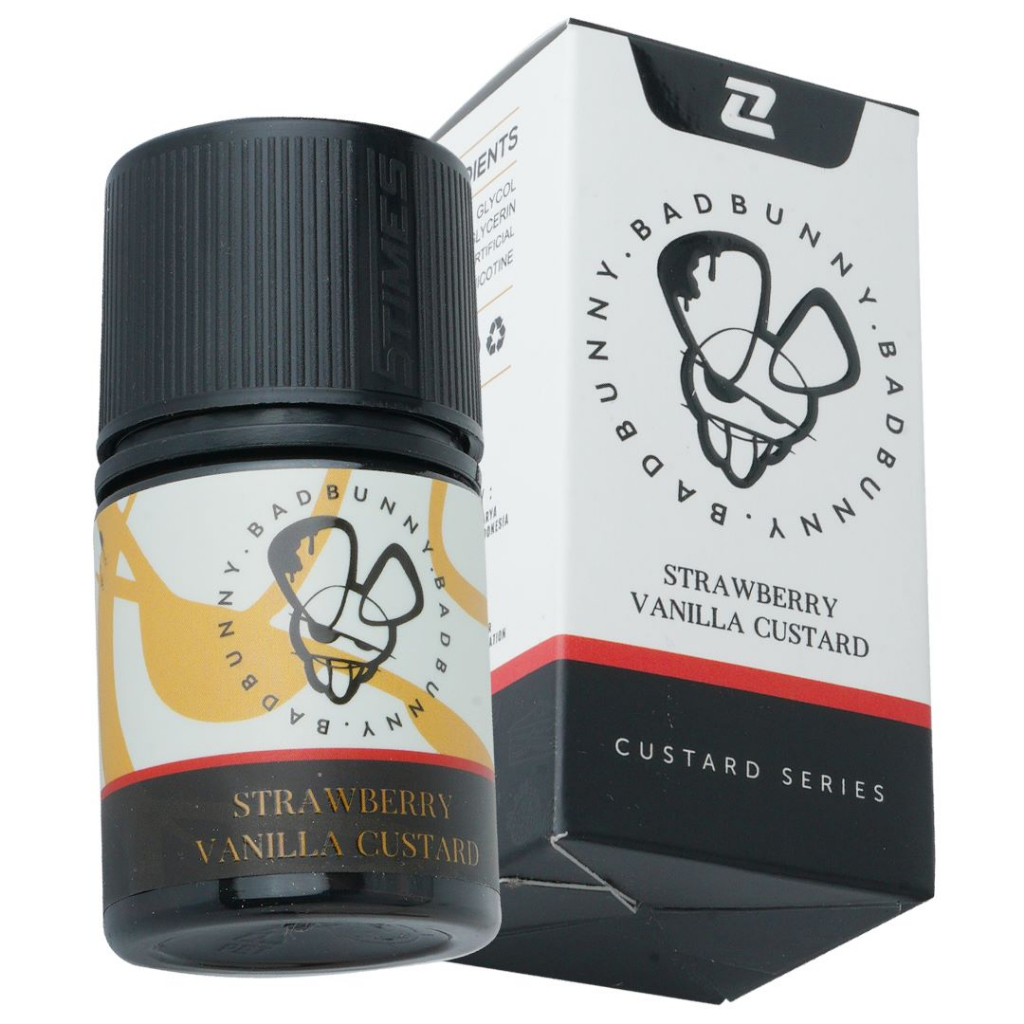 Jual Liquid Vape Vapor Bad Bunny Strawberry Custard 60ML By Badbunny ...