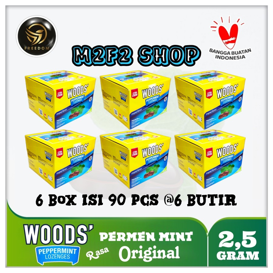Jual Woods Peppermint Lozenges Original | Permen Mint Pelega ...