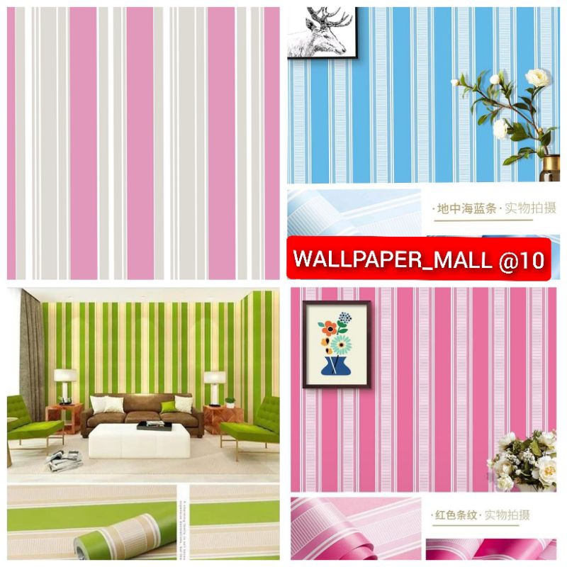 Jual Wallpaper Dinding Salur Wallpaper Salur Wallpaper Dinding Garis Wallpaper Dinding Ruang ...
