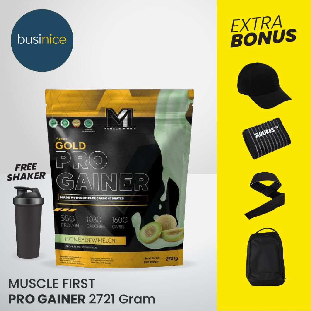 Jual M1 Muscle First Gold Pro Gainer 6 Lbs 6lb 2721g BPOM Halal ...