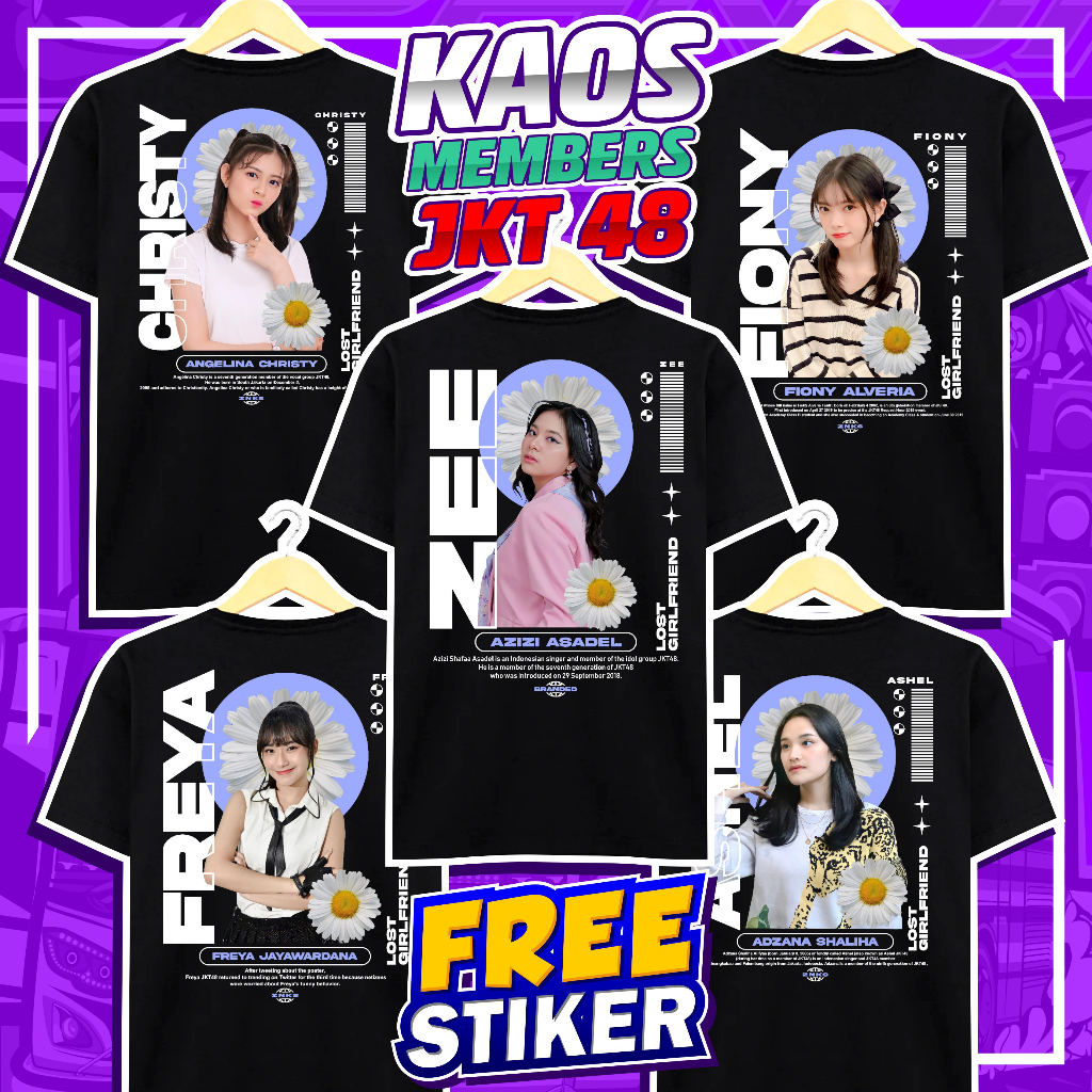 Jual ( FREE STIKER ) KAOS MEMBER JKT48 NEW ERA SUMMER EDITION - TSHIRT MEMBER JKT 48 NEW ERA ...
