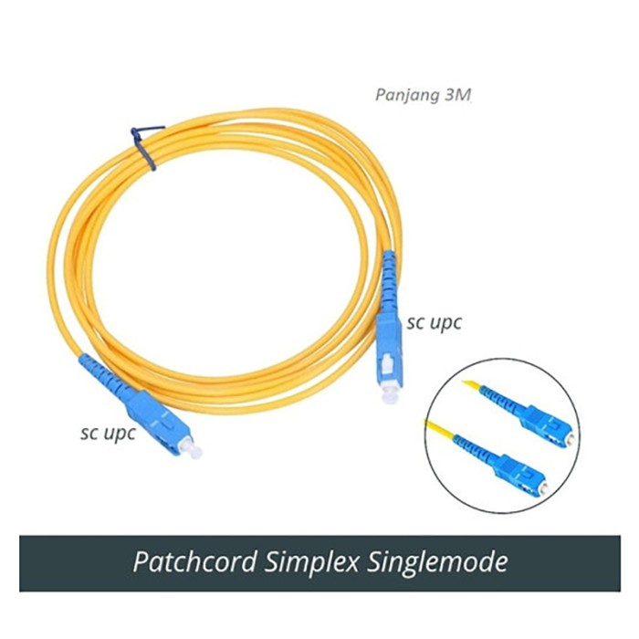 Jual Kabel Fiber Optic Patch Cord 3M SC-SC 3.0mm | Shopee Indonesia