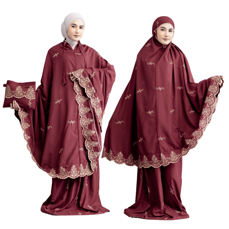 Jual Malky Style - Mukena Dewasa Daily Jumbo 2in1 Renda Mewah Full ...