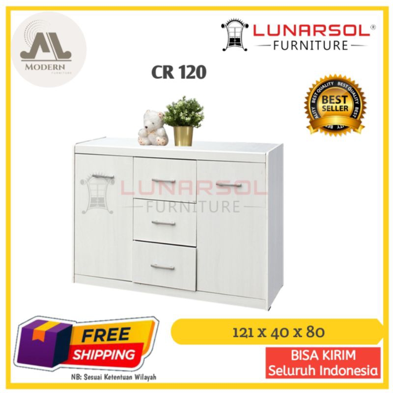 Jual TERBARU Lemari Serbaguna CR 120 Lunarsol (Espresso / Sonoma White ...