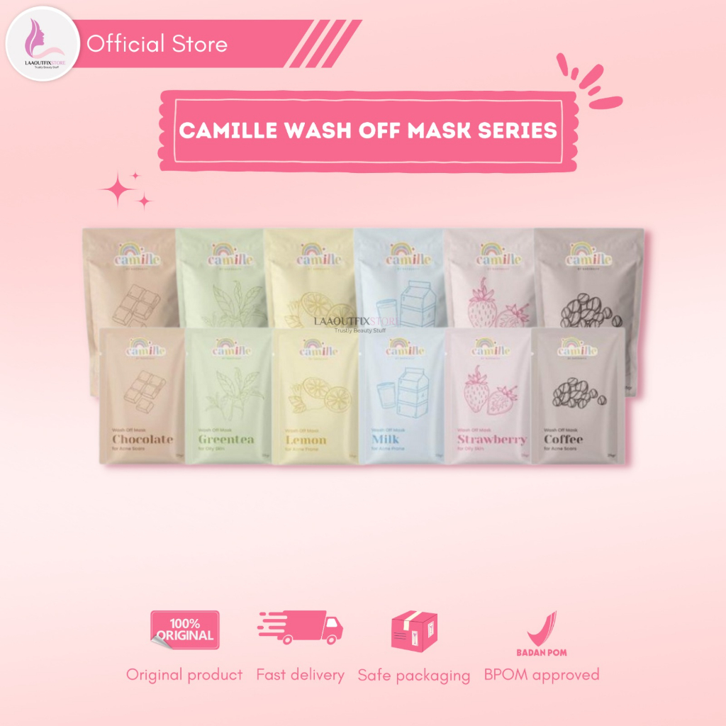 Jual CAMILLE WASH OFF MASK SERIES | Shopee Indonesia