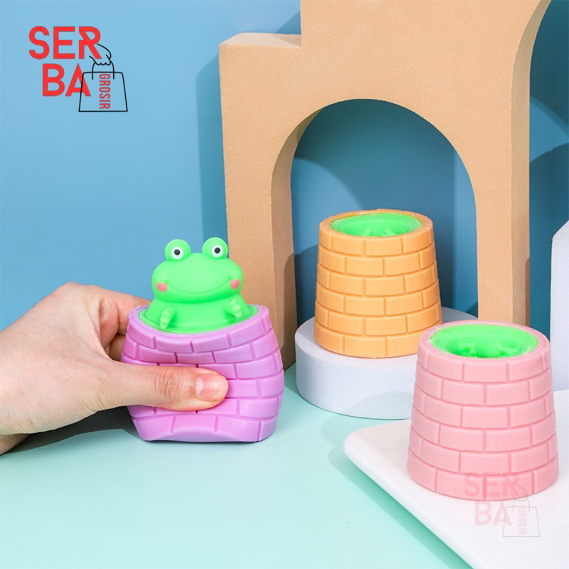 Jual SG-Mainan Squishy Pop it Frog Katak mainan squishy viral anti ...