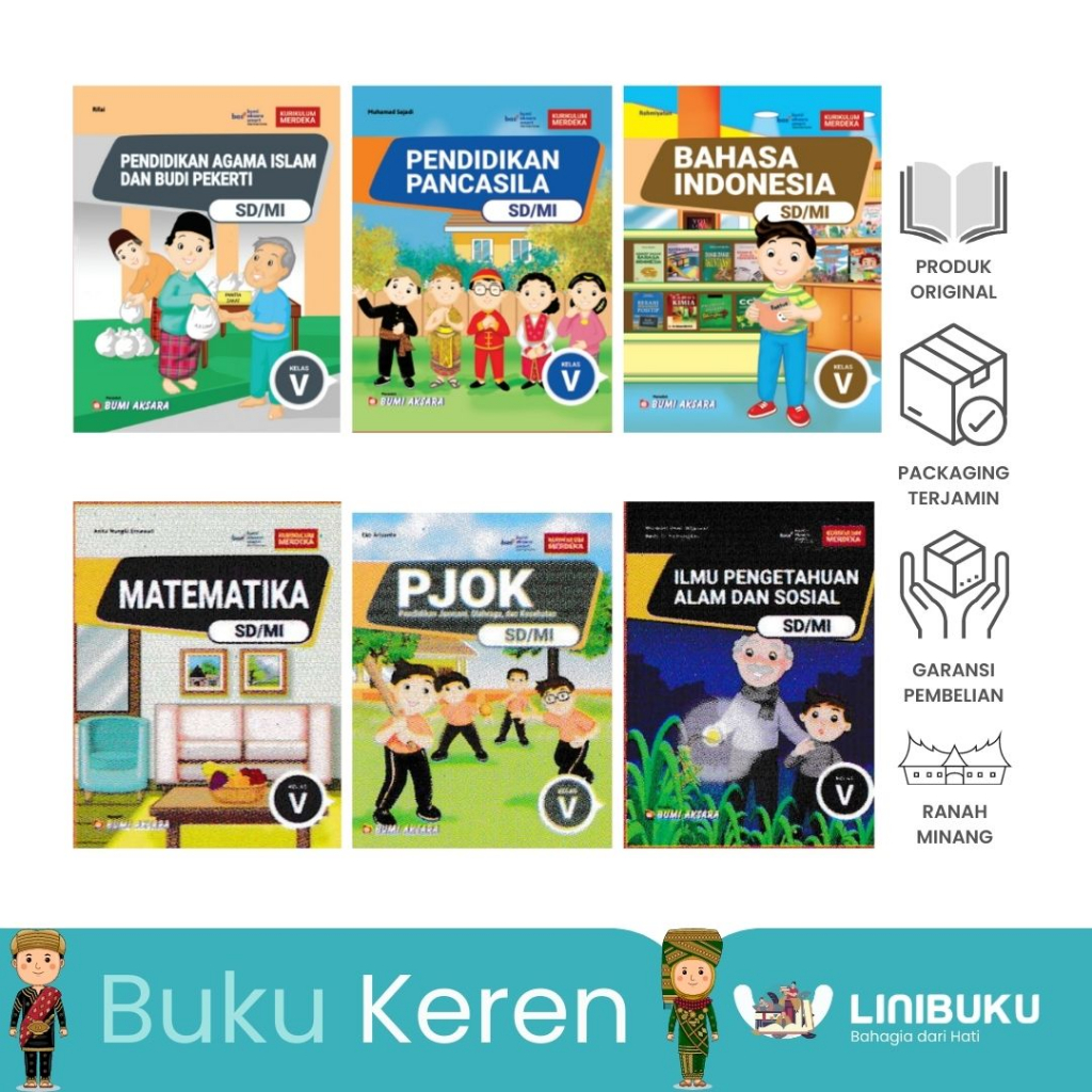 Jual Kelas 5 SD/MI - Buku Pelajaran Kurikulum Merdeka - Bumi Aksara - Buku Sekolah | Shopee ...