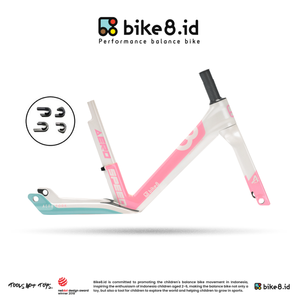 Jual FRAME BIKE8 CARBON FIBER Balance Push Bike - Sepeda Anak - WHITE ...