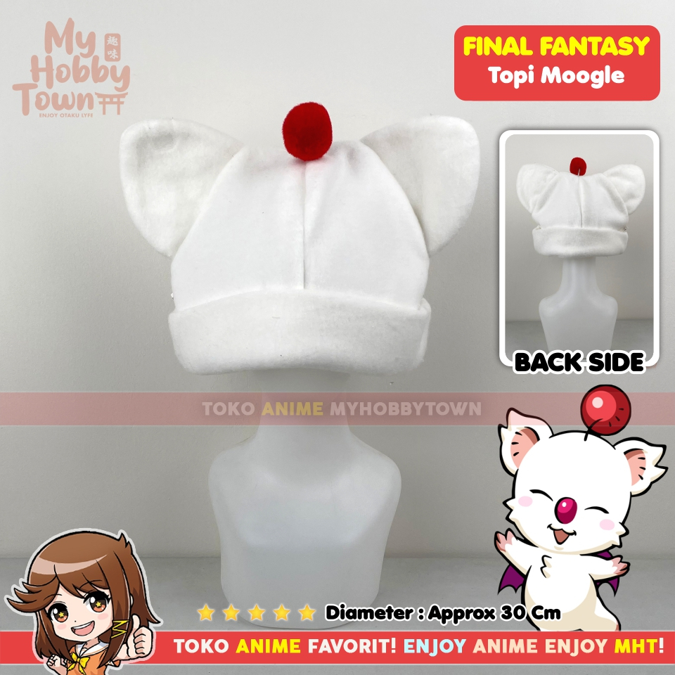 Jual Topi Anime Game Final Fantasy Moogle Cosplay Plush Hat | Shopee ...