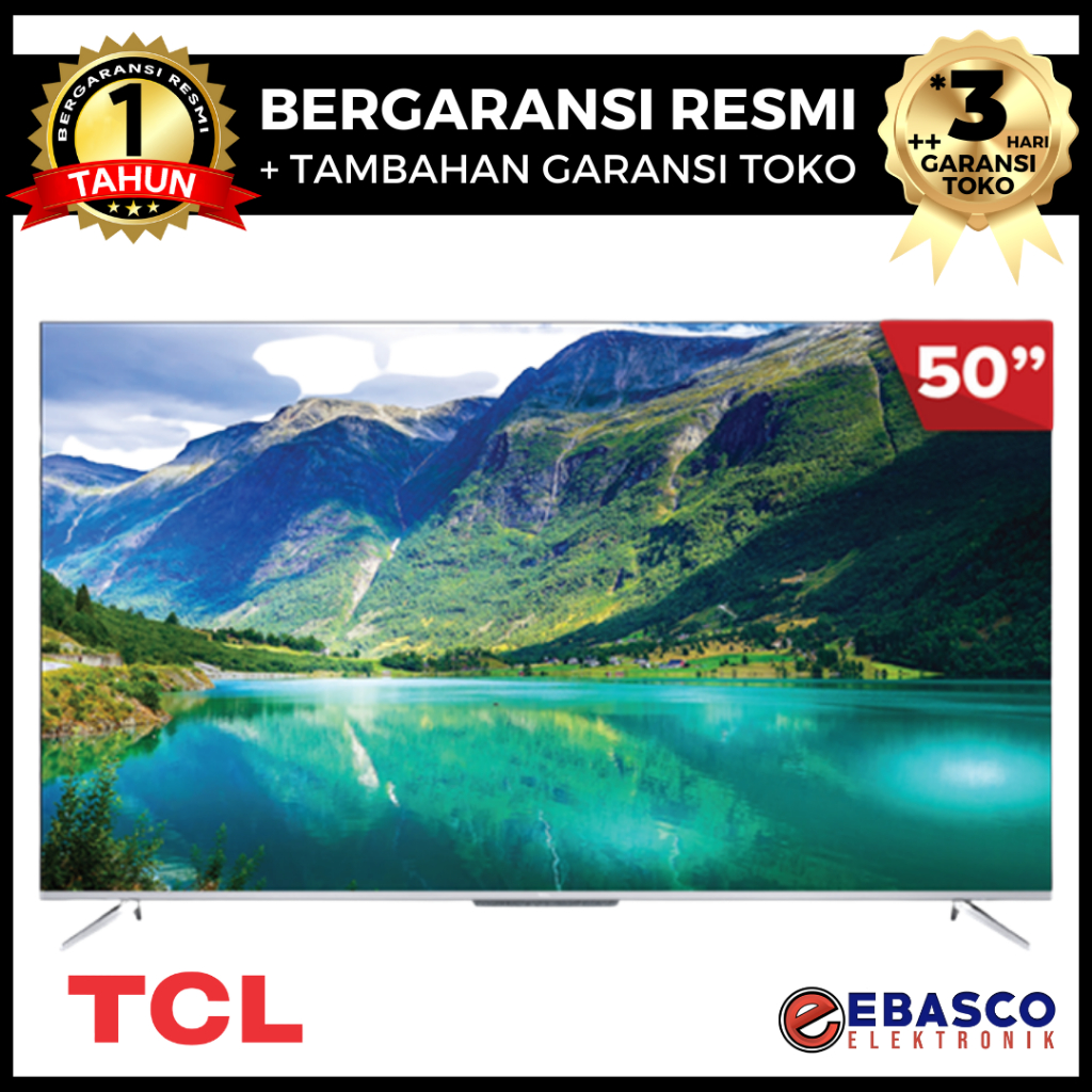 Jual TCL LED TV 50 Inch 50A18 Google TV - UHD 4K Dolby Digital Edgeless ...