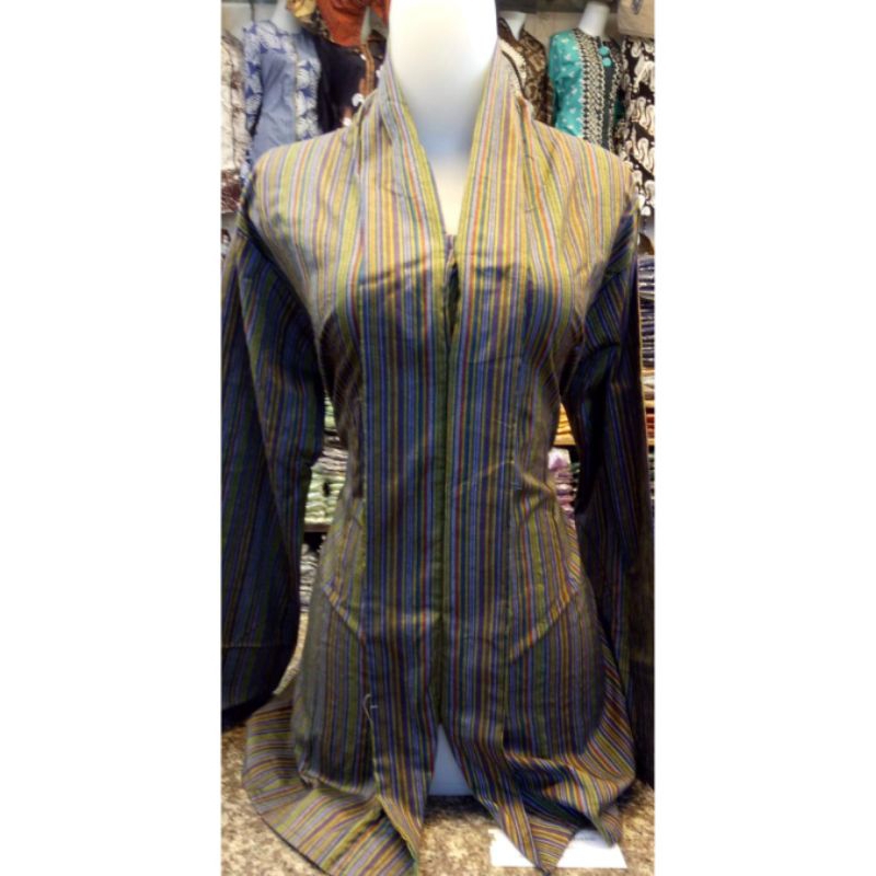 Jual Kebaya Kartini Lurik / baju adat jawa /lurik alusan, PREMIUM!! | Shopee Indonesia